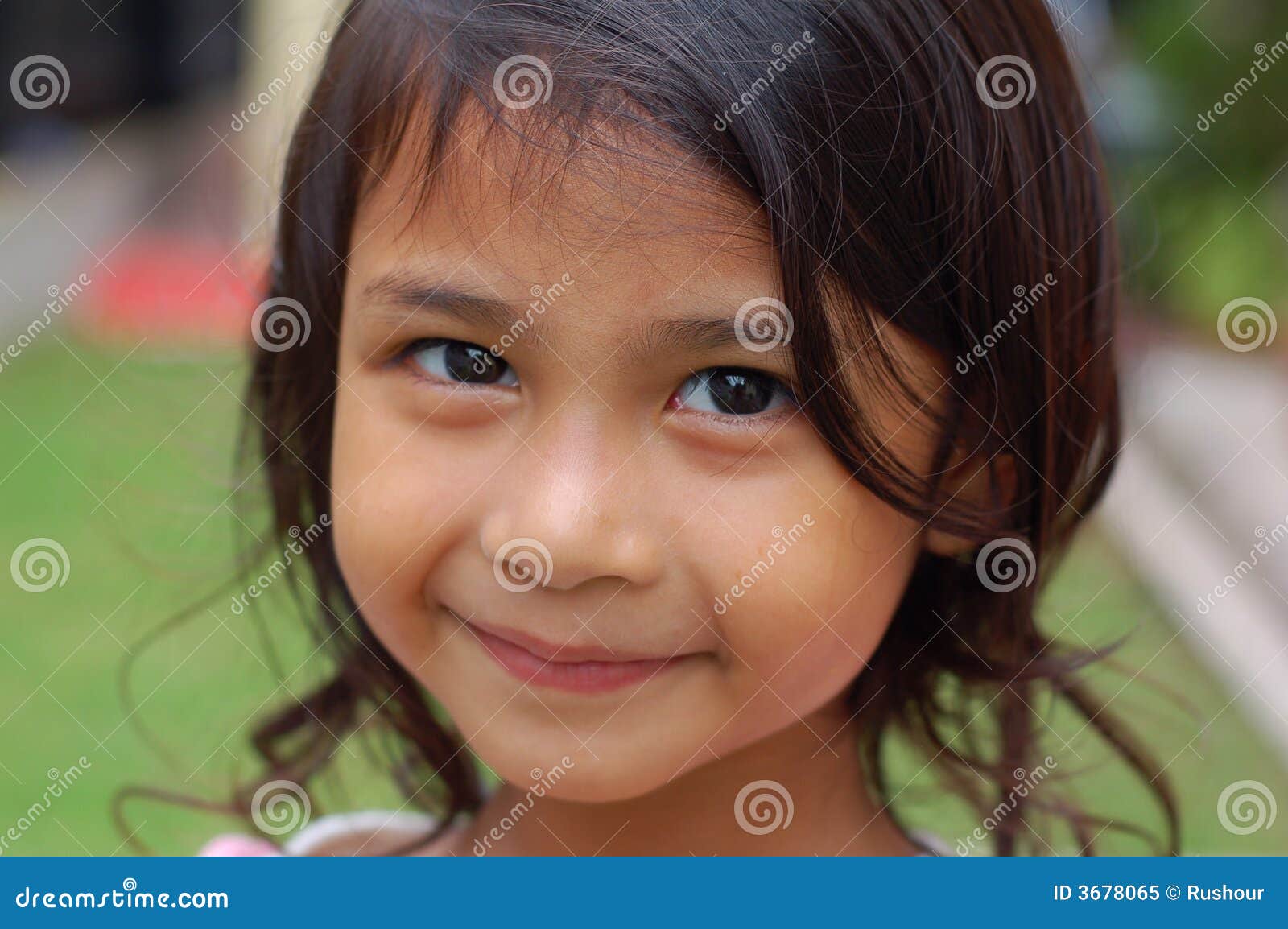 Portrait - Sweet Girl Smiling Stock Image - Image of asian, innocent ...