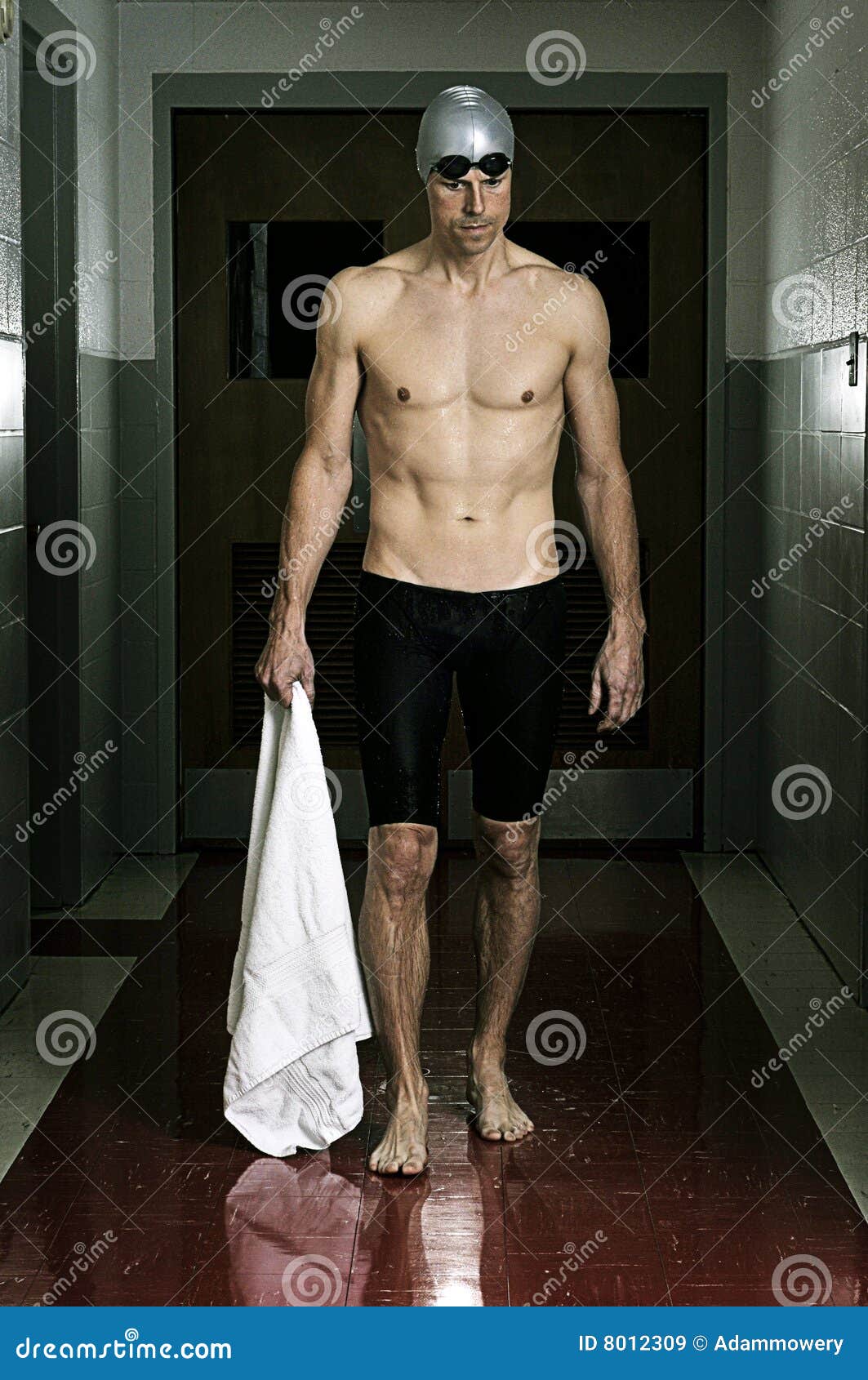 Portrait of a swimmer stock image. Image of portrait, sport - 8012309
