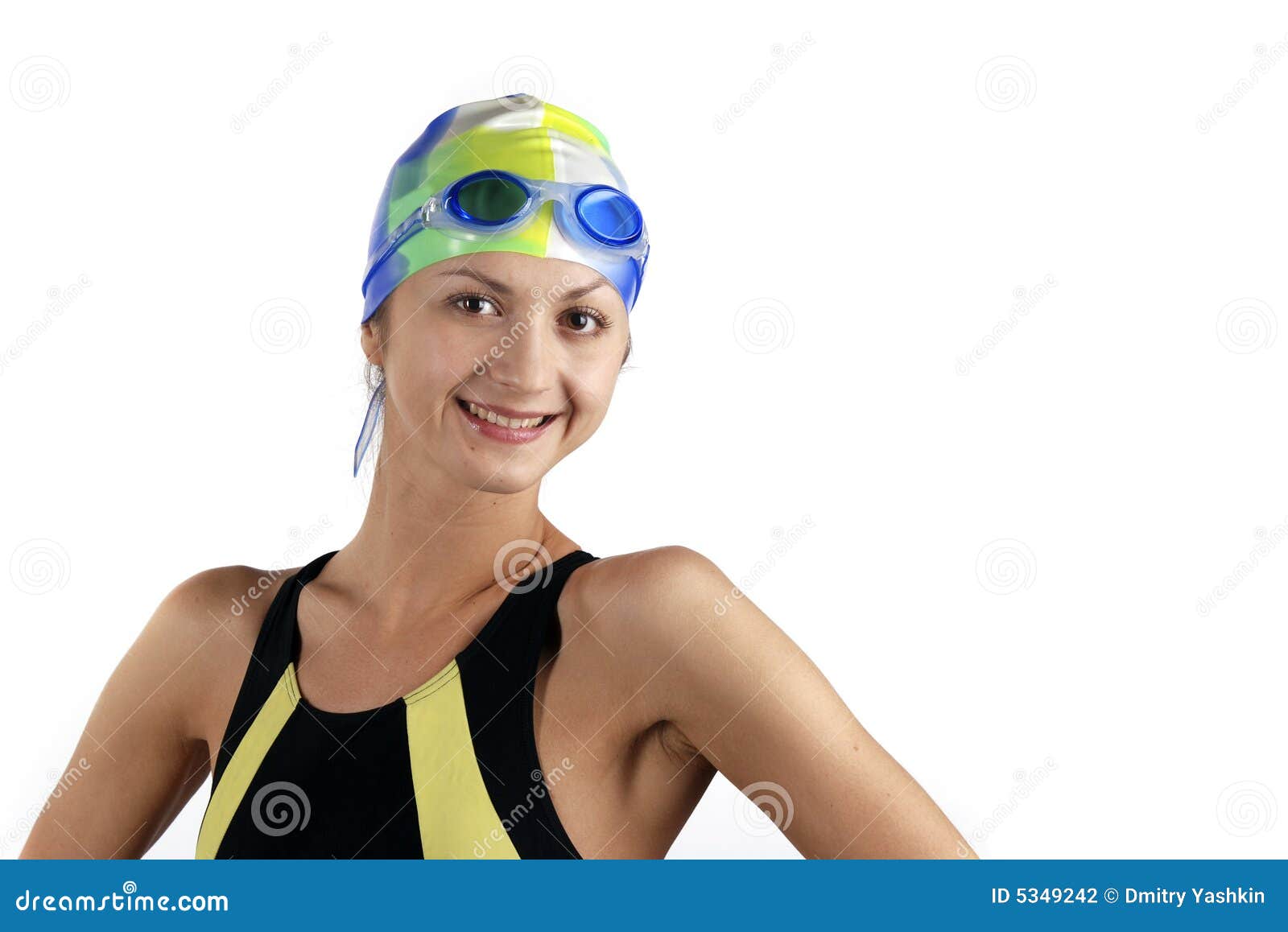 Portrait swimmer girl stock photo. Image of sport, competition - 5349242
