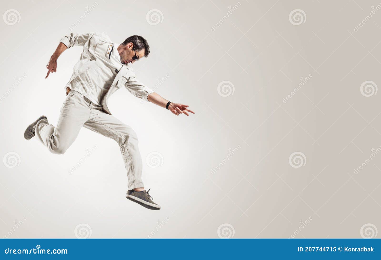 Portrait of a Talented Dancer Making a Dance Move Stock Image - Image ...