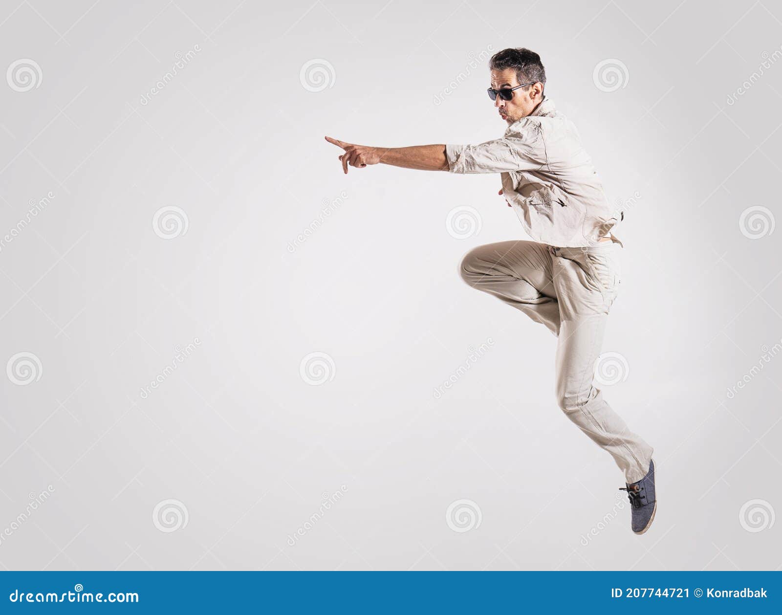 Portrait of a Talented Dancer Making a Dance Move Stock Image - Image ...