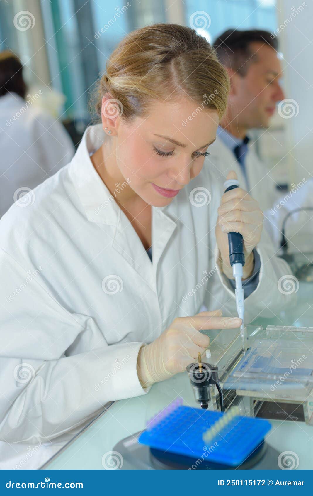 Portrait Team Microbiologist Stock Photo - Image of technical, sample ...
