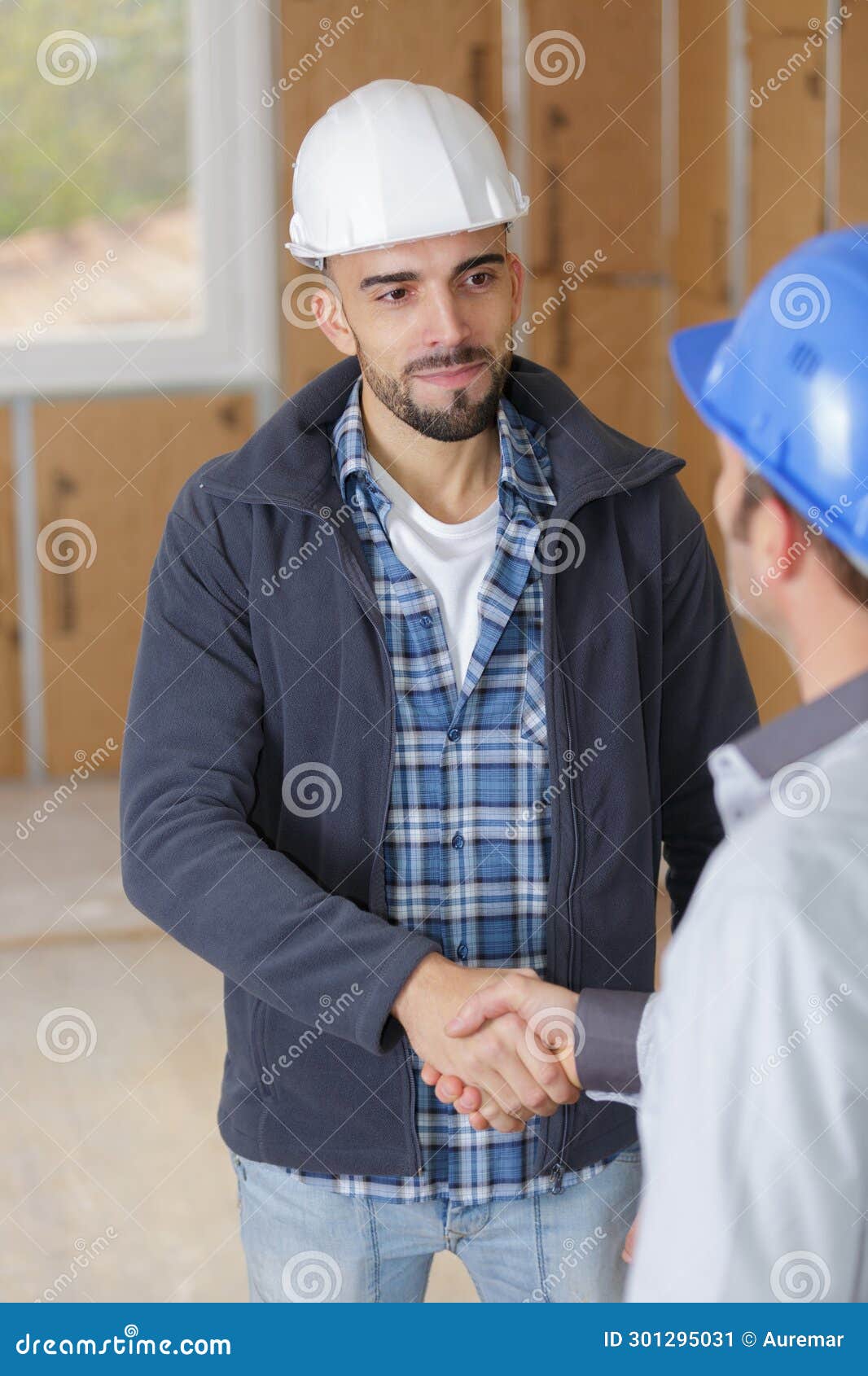 Portrait Team Sucess Hand-shake Stock Image - Image of worker, workers ...