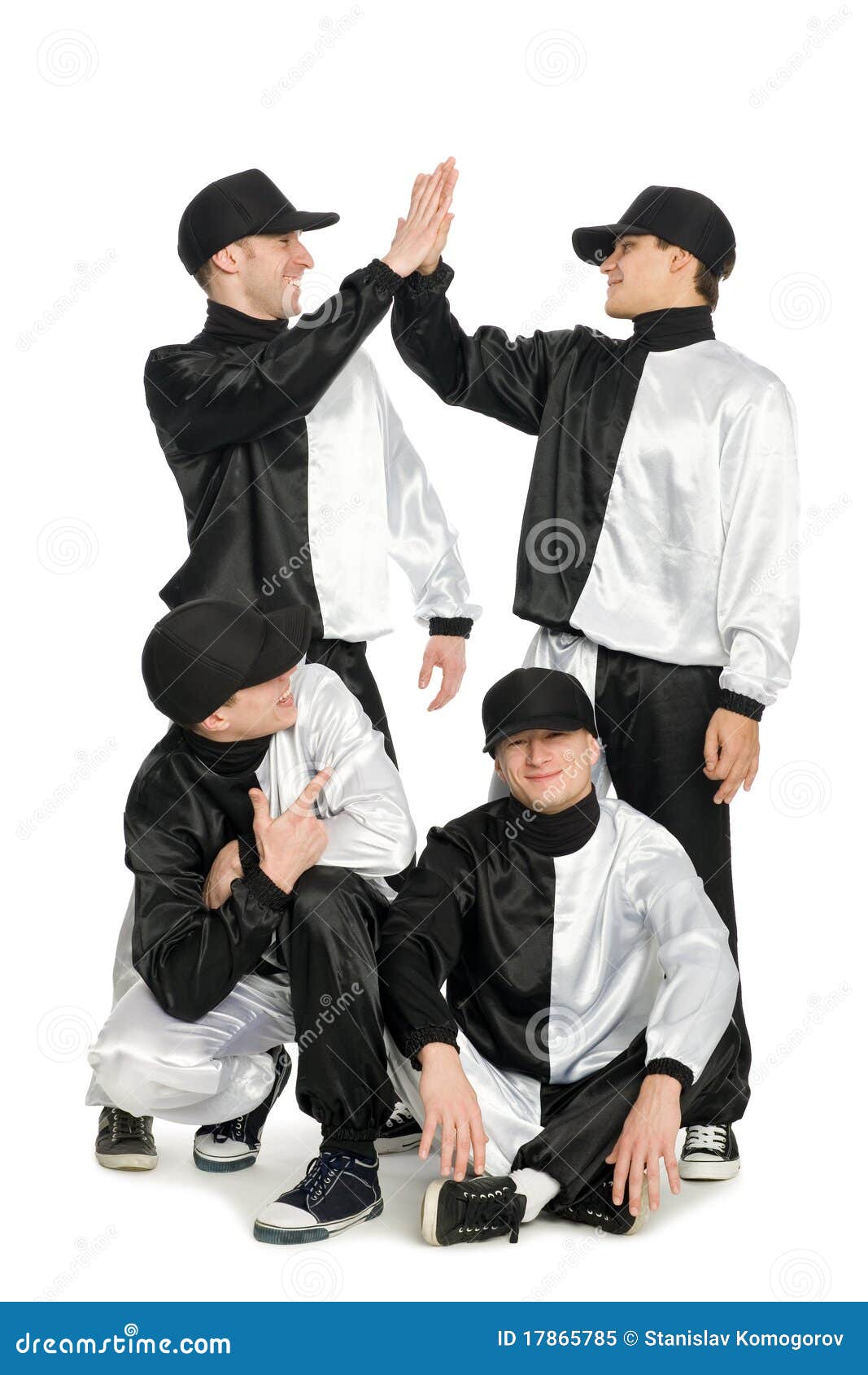 Portrait Team of Young Break Dancers Stock Image - Image of breakdancer ...