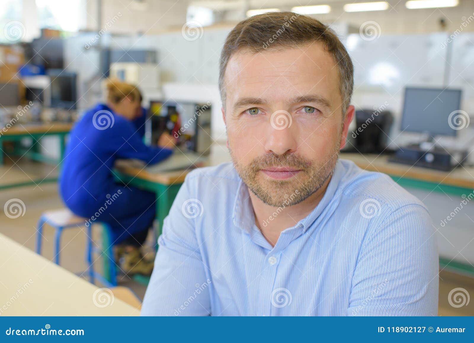 Portrait of Technology Teacher Stock Image - Image of adult, female ...