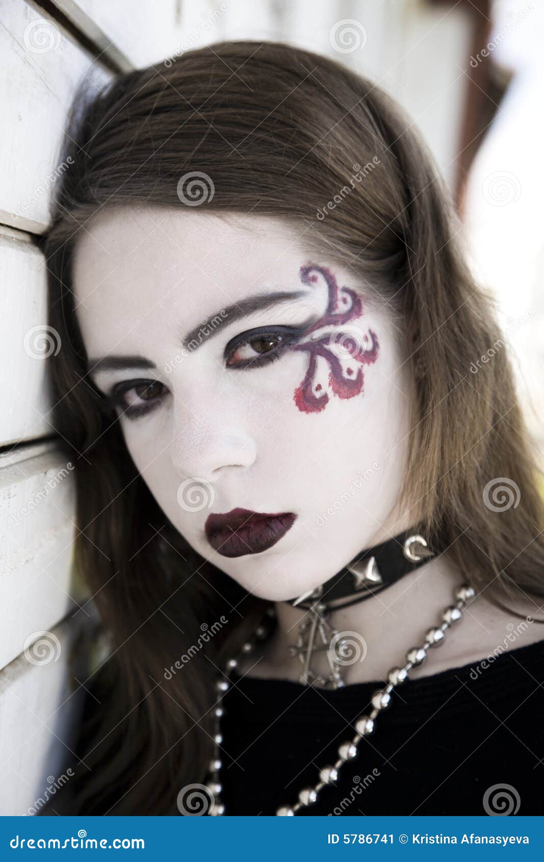 Portrait of Teenage Goth stock image. Image of people - 5786741