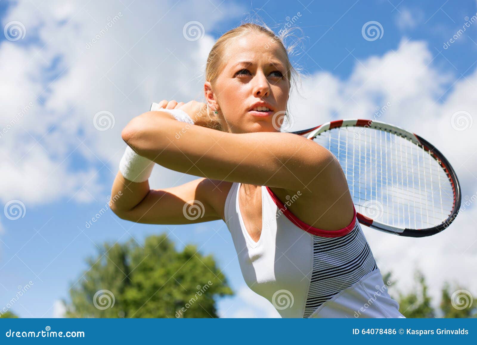 Portrait of Tennis Player at the Practice Stock Photo - Image of face ...