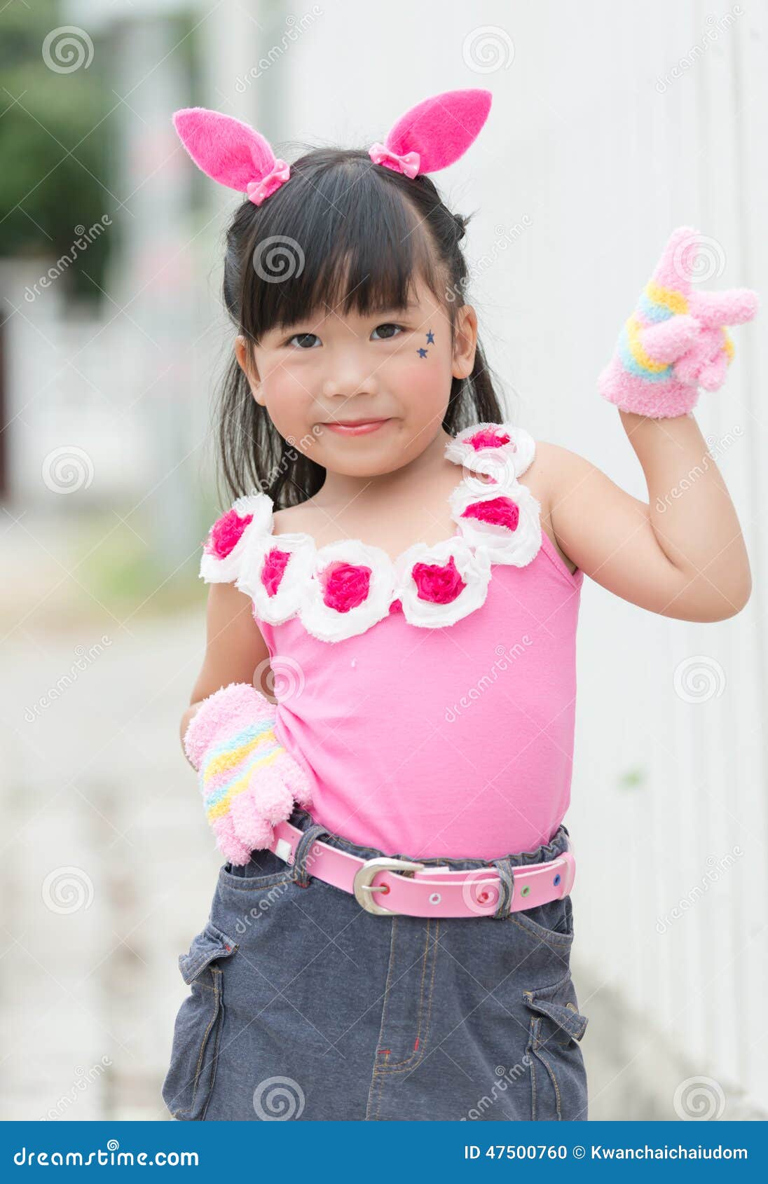 Portrait of Thai cute girl stock photo. Image of portrait - 47500760