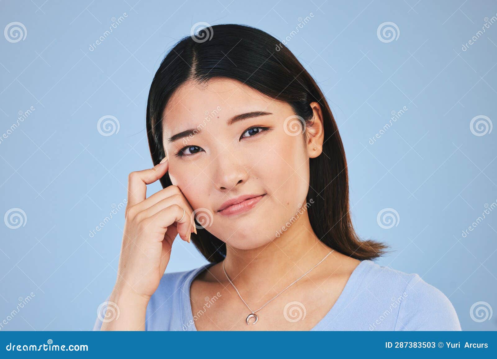 Portrait, Thinking and Asian Woman with Ideas, Solution and Problem ...