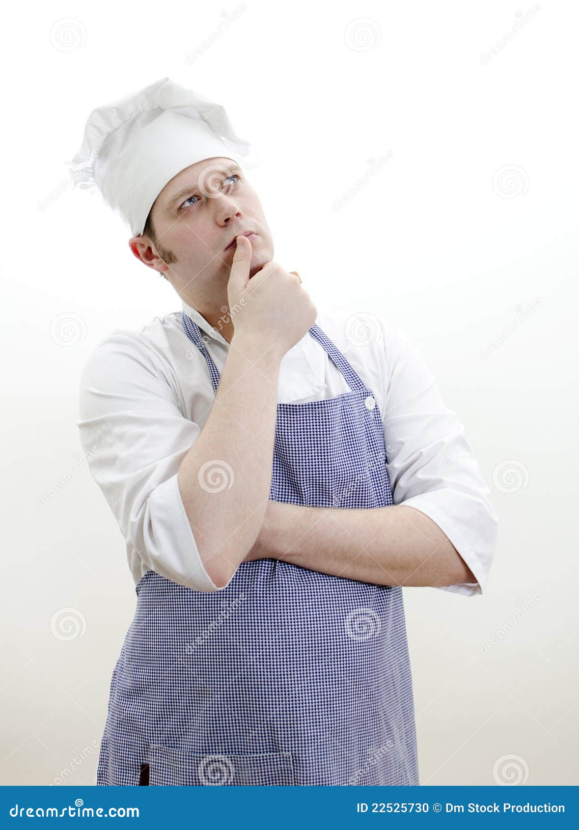Portrait of thinking cook stock photo. Image of expression - 22525730