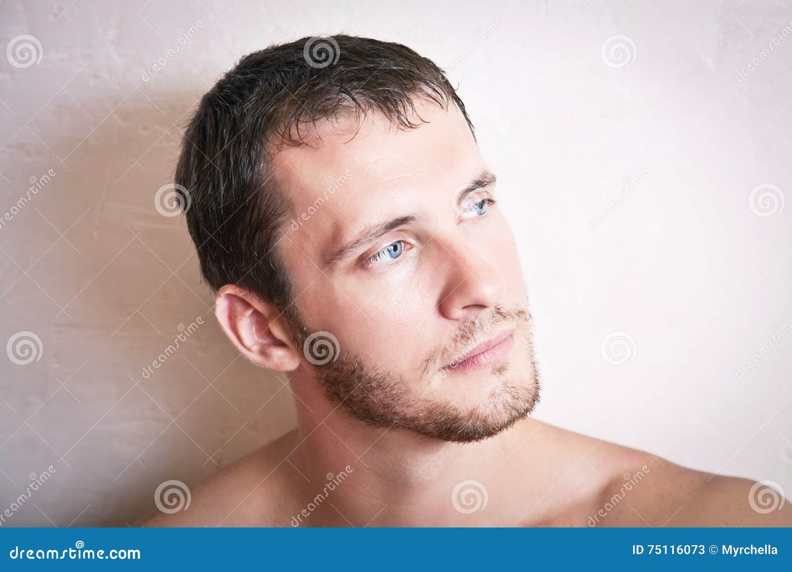 Portrait of Thoughtful Attractive Man Close Up Stock Image - Image of ... Portrait of Thoughtful Attractive Man Close Up Stock Image - Image of ...
