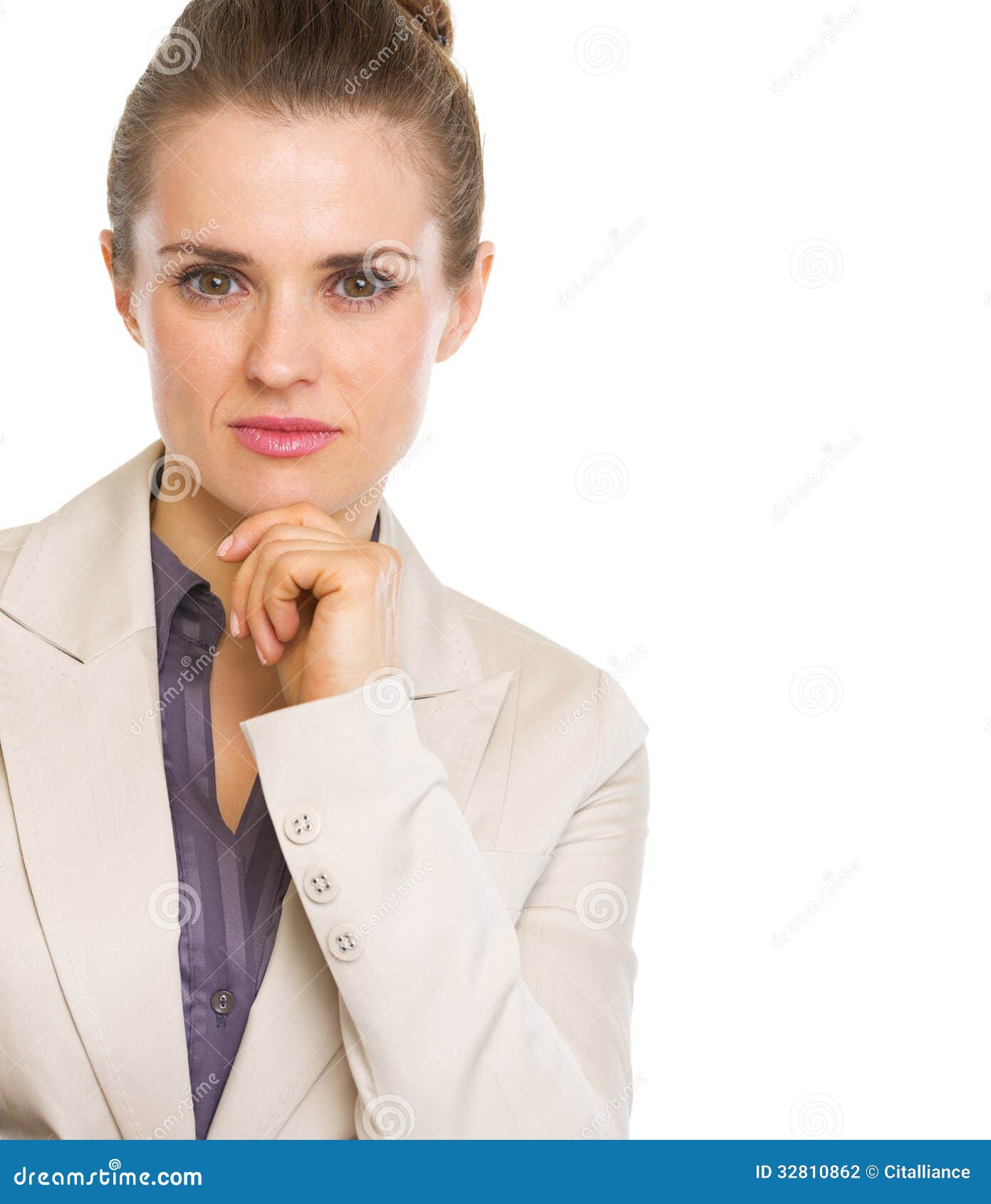 Portrait of Thoughtful Business Woman Stock Photo - Image of costume ... Portrait of Thoughtful Business Woman Stock Photo - Image of costume ...