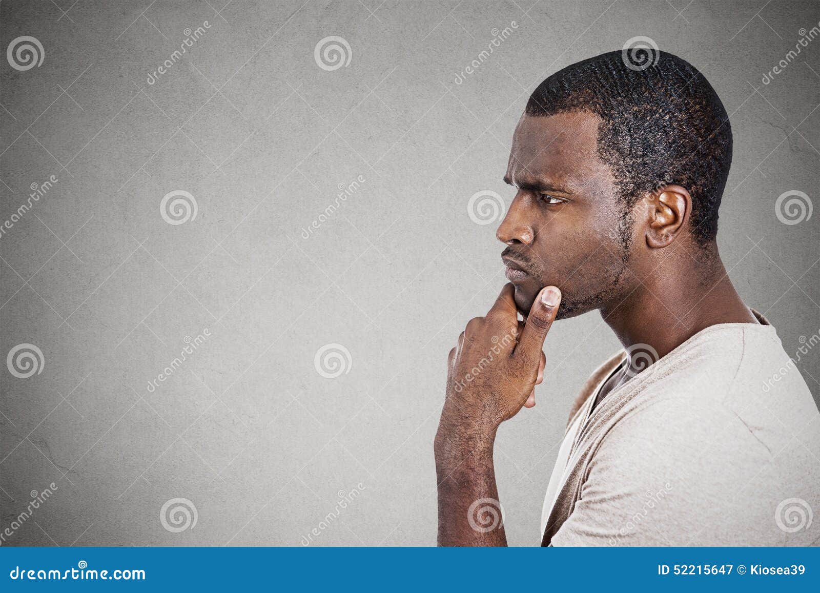 Portrait Thoughtful Young Man Stock Image - Image of hand, head: 52215647 Portrait Thoughtful Young Man Stock Image - Image of hand, head: 52215647