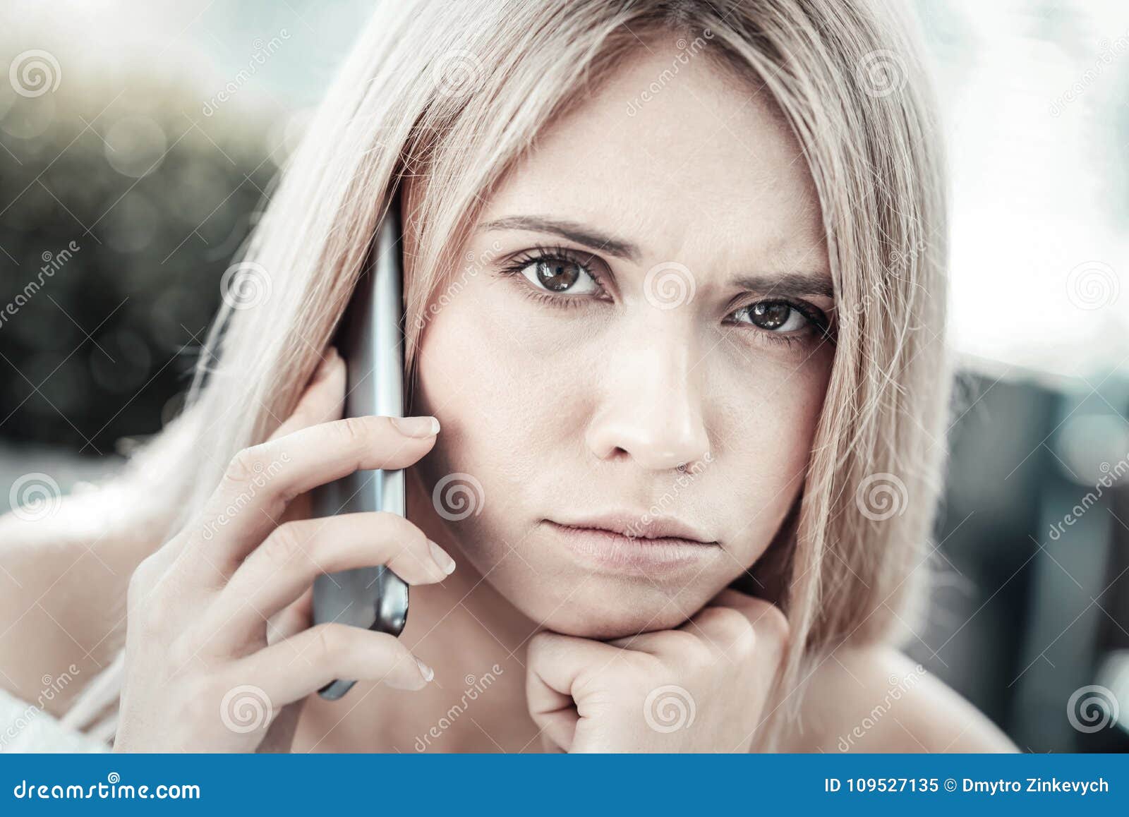Portrait of a Thoughtful Young Woman Stock Image - Image of pleasure ... Portrait of a Thoughtful Young Woman Stock Image - Image of pleasure ...