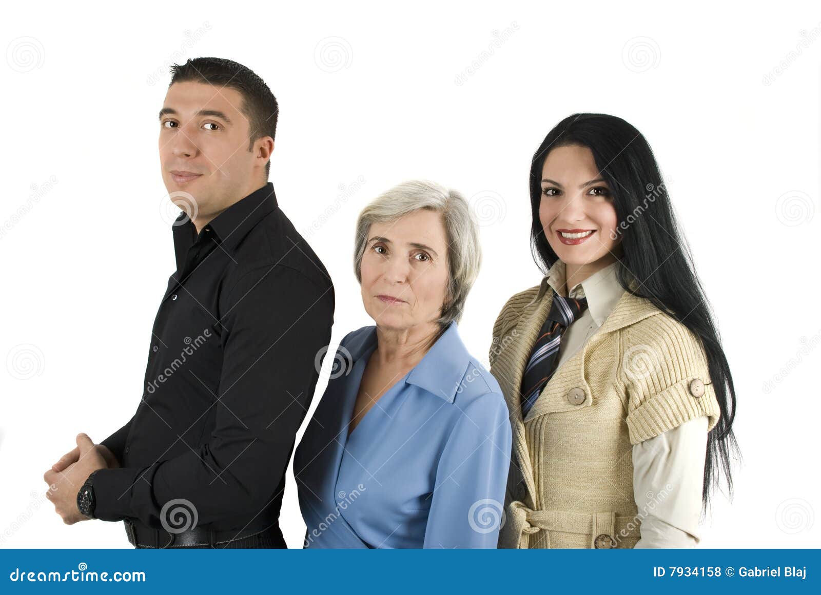 Portrait of Three Business People Stock Photo - Image of chairwoman ...