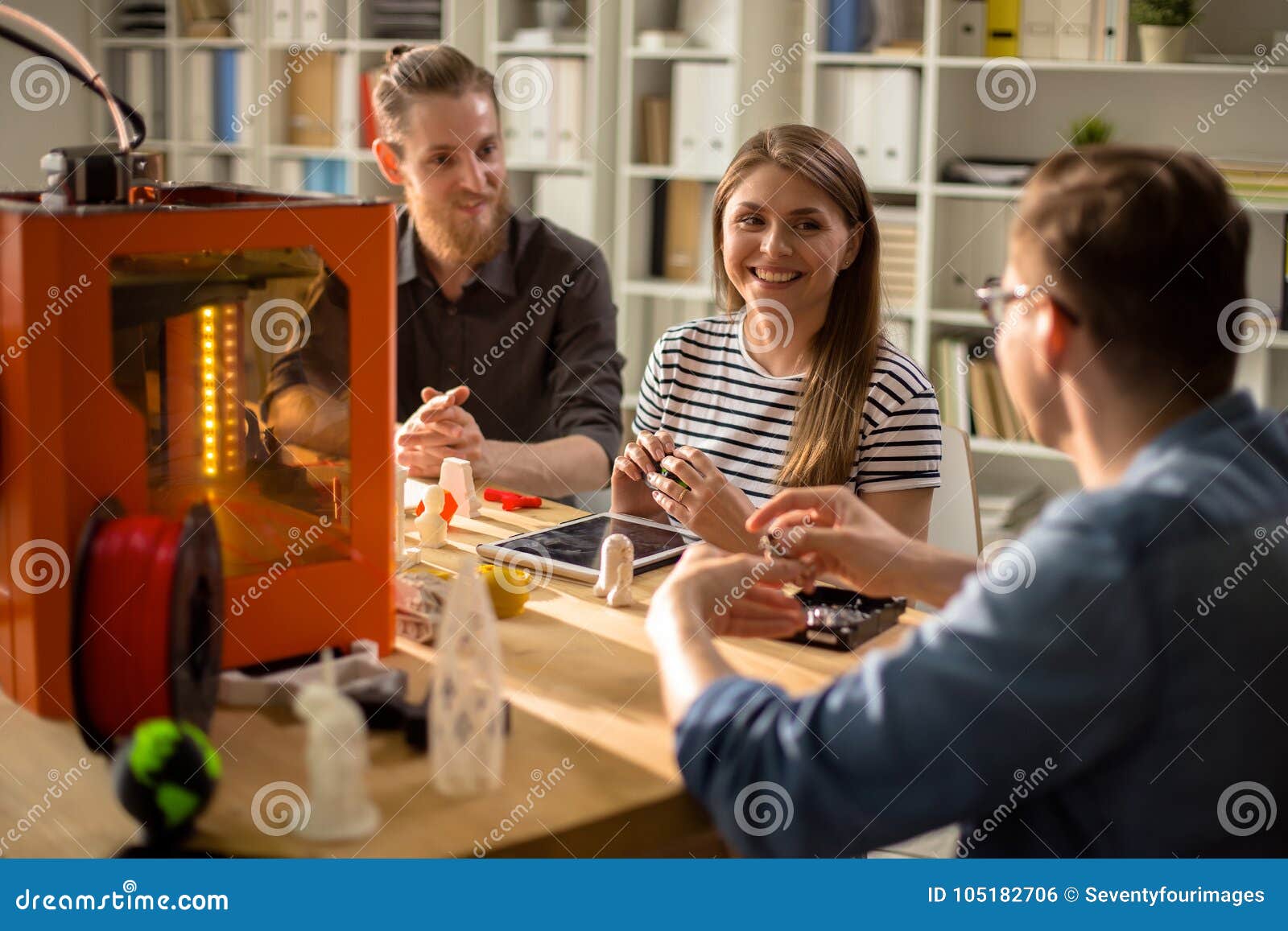 Modern Young People Working on 3D Project Stock Photo - Image of ...