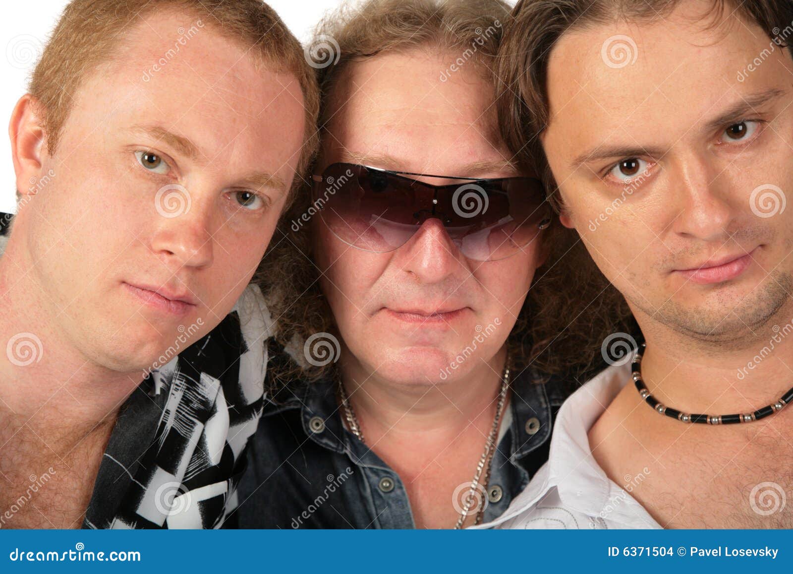 Portrait of three men stock photo. Image of concentration - 6371504