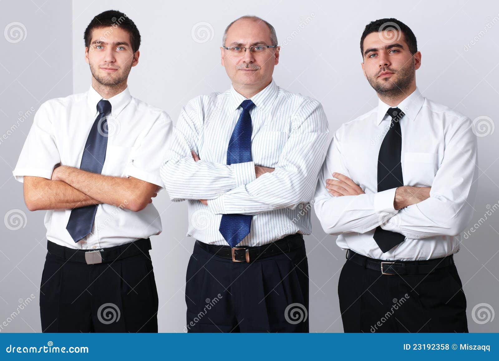 Portrait of Three Serious Businessman Stock Photo - Image of confident ...