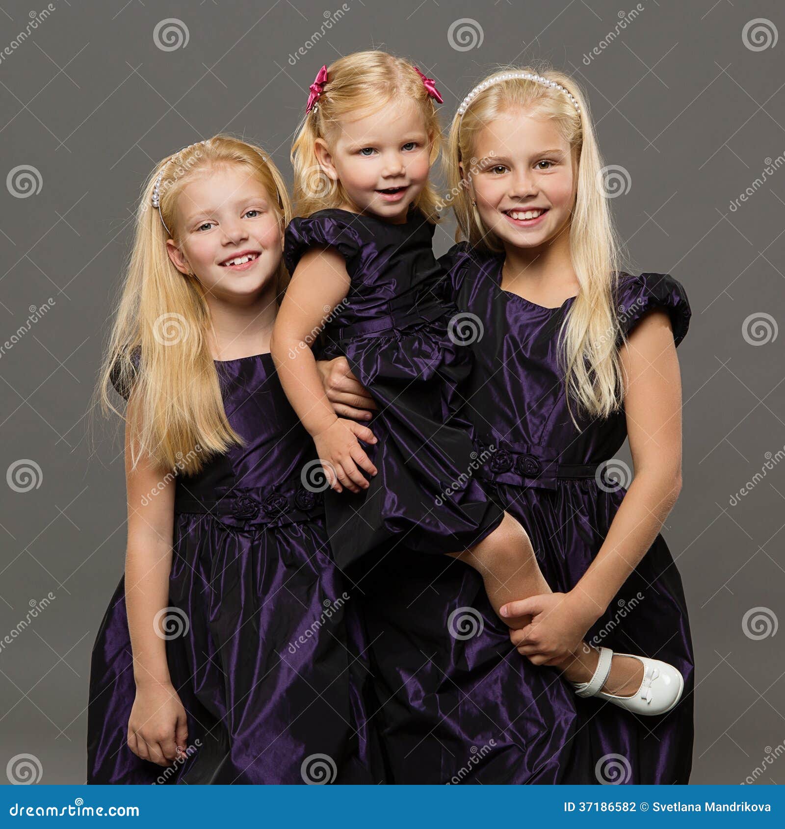 Portrait of three sisters stock photo. Image of positive - 37186582