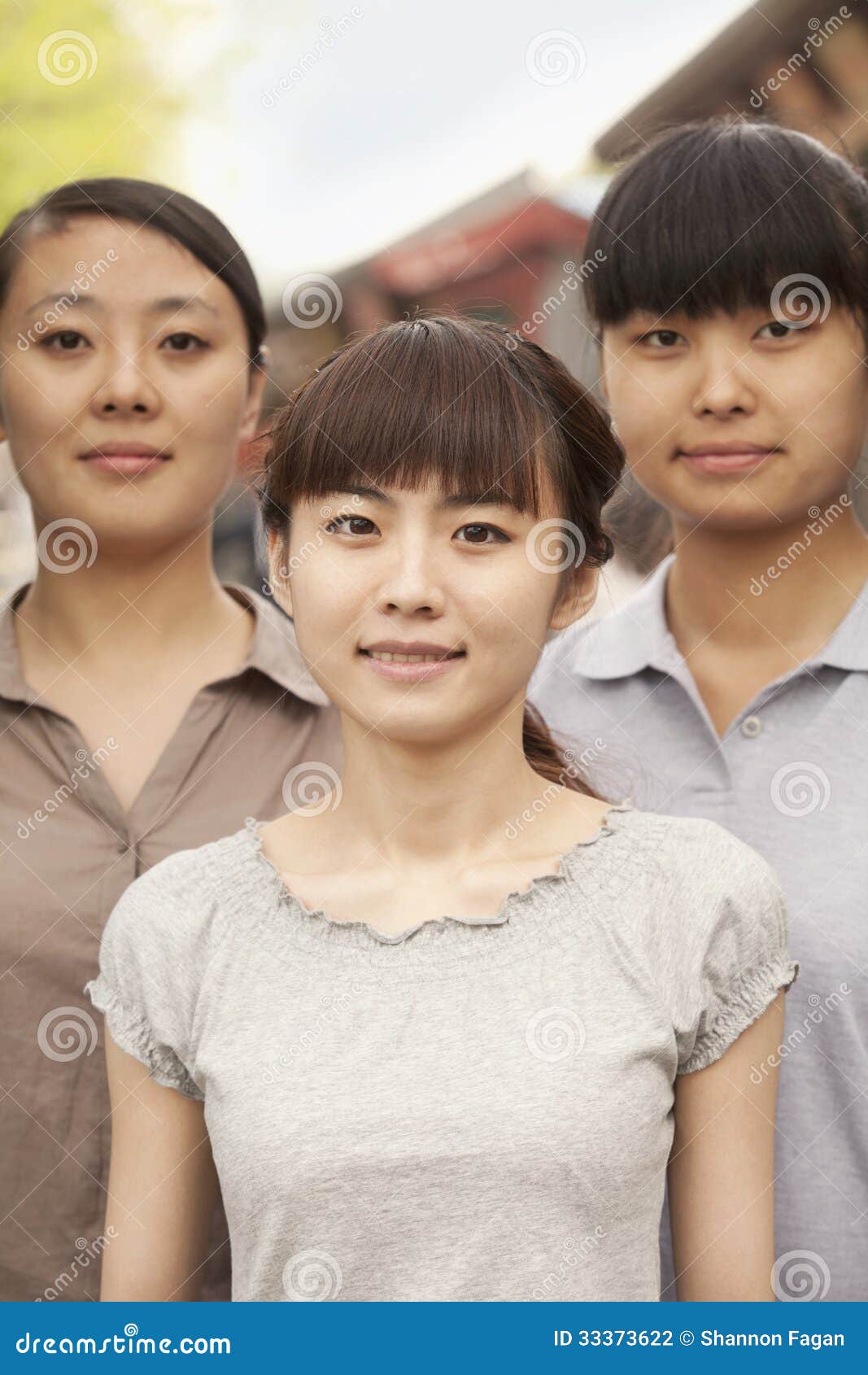 Portrait of Three Young Women Stock Photo - Image of capital, group ...