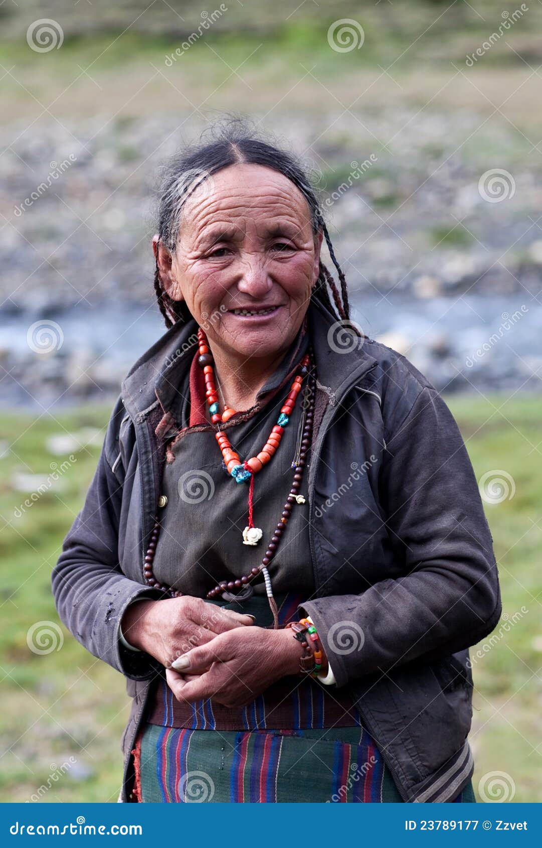 Portrait of Tibetan woman editorial photography. Image of nepalese ...