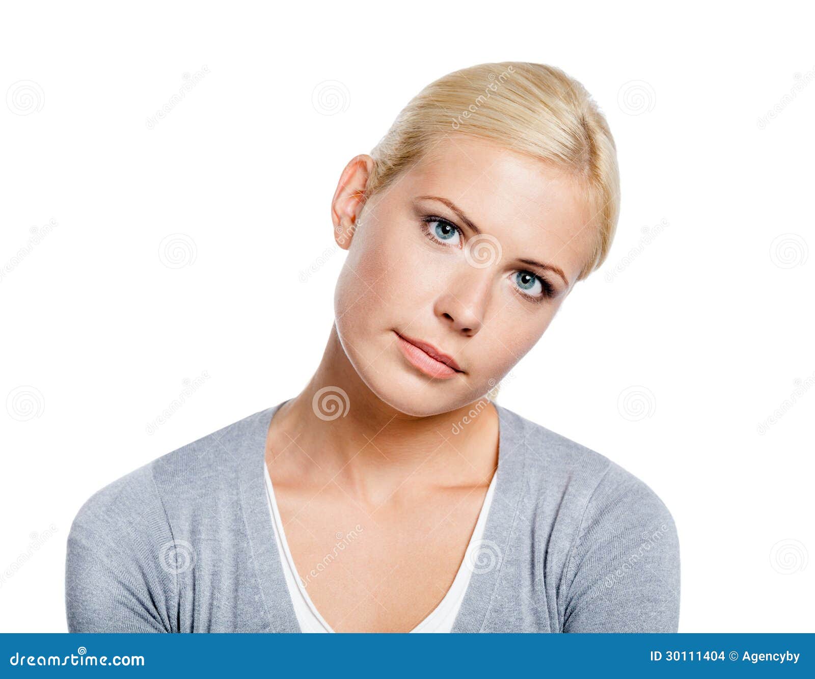 Portrait of tired girl stock photo. Image of cute, caucasian - 30111404