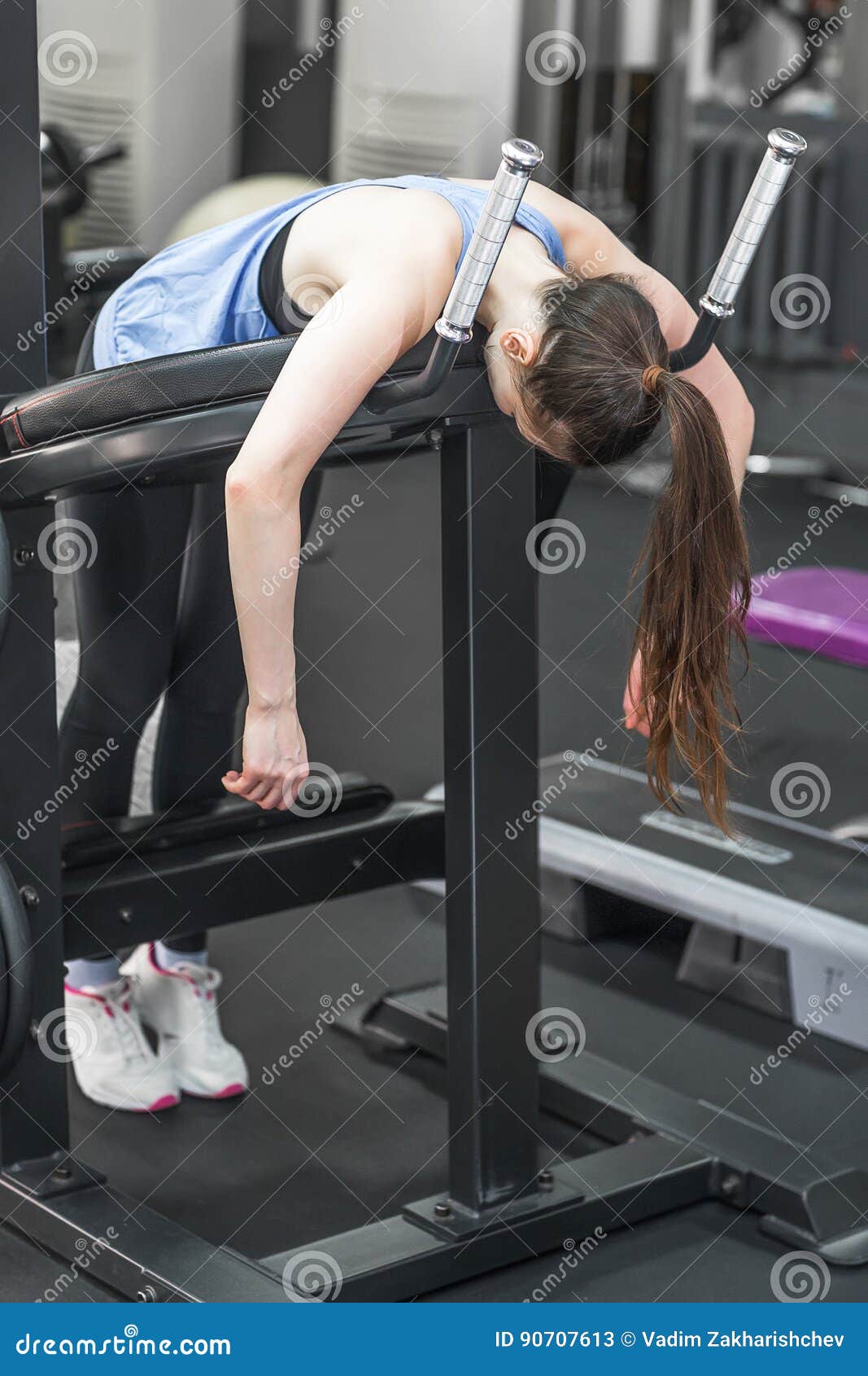 Portrait of Tired Woman Having Rest after Workout Stock Image - Image ...