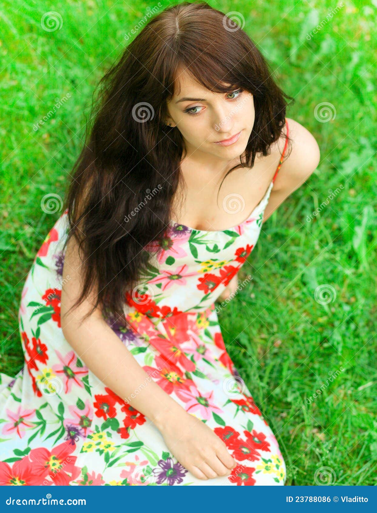 Portrait of Tired Young Girl Stock Photo - Image of outdoor, relax ...