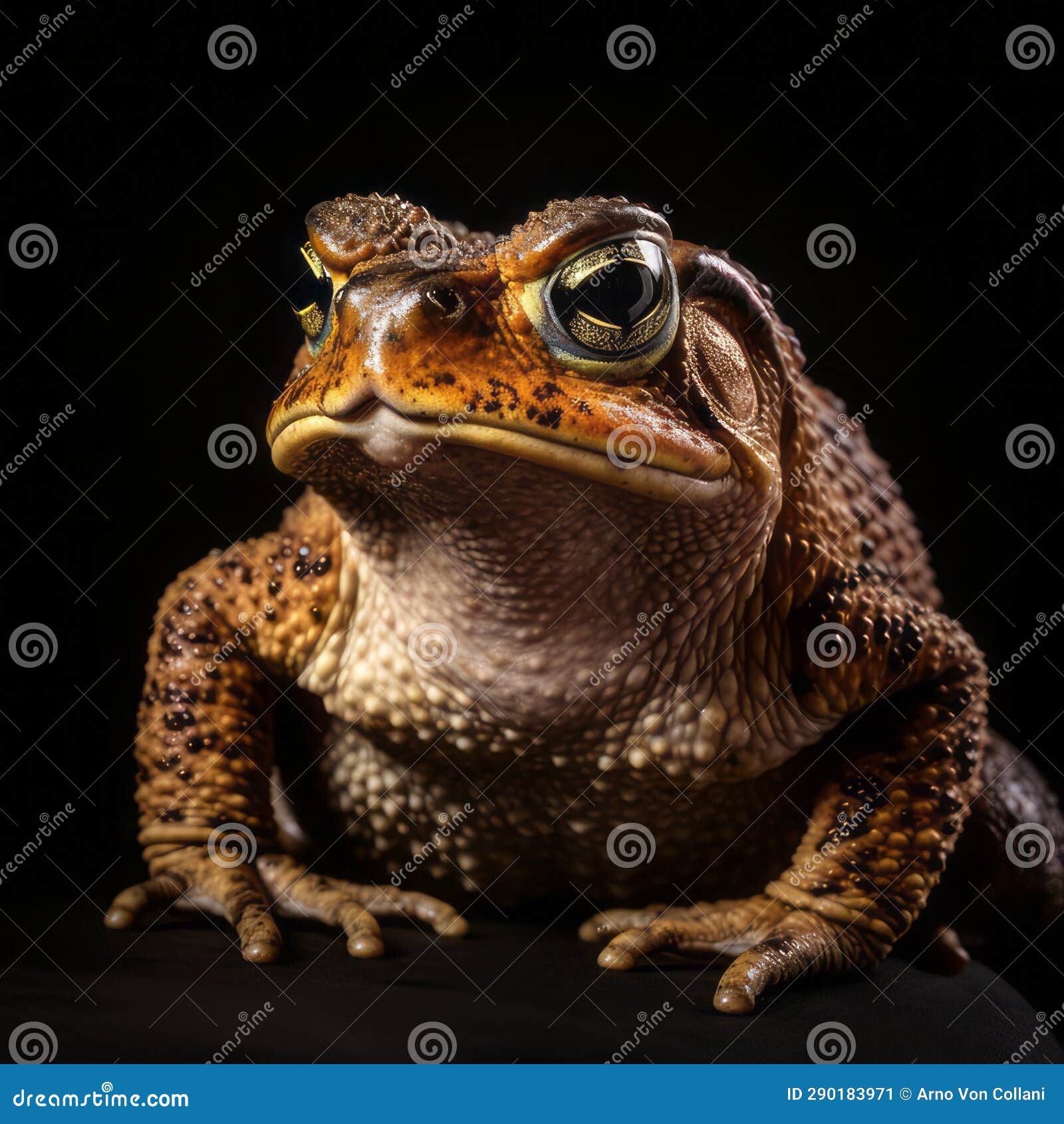 Portrait of a Toad: the Enigmatic Amphibian Stock Illustration ...