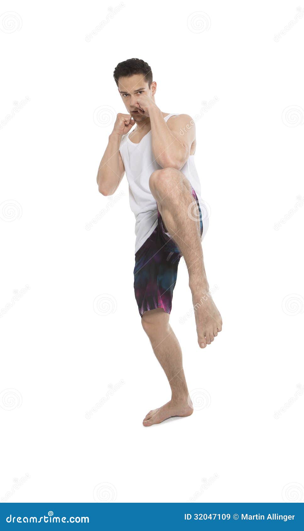 Portrait of Tough Boxing Guy Stock Image - Image of muscular ...