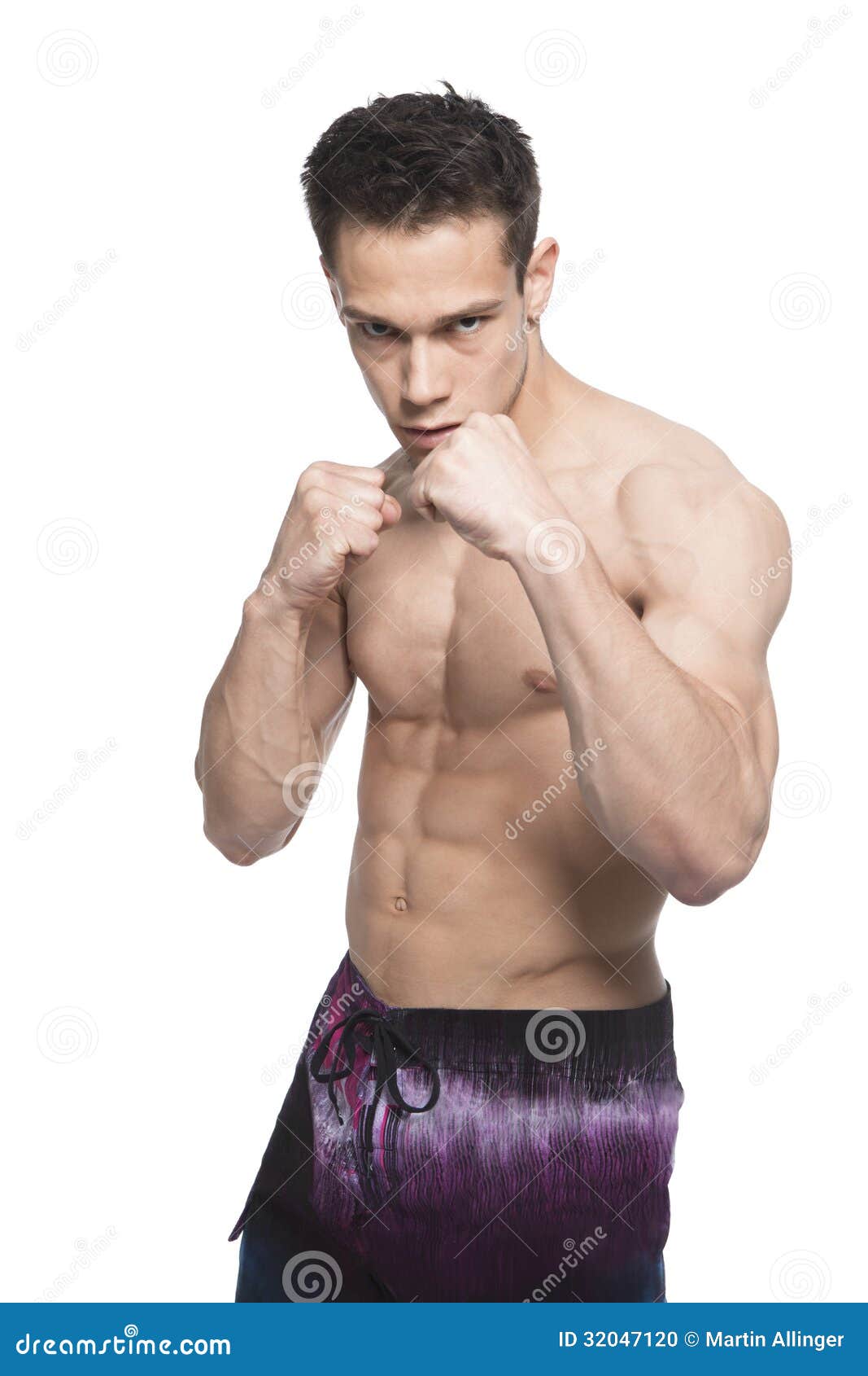 Portrait of Tough Boxing Guy Stock Photo - Image of health, male: 32047120