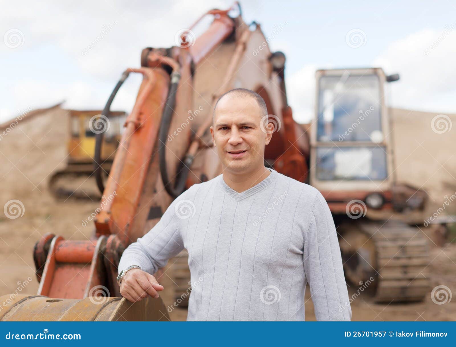 Portrait of Tractor Operator Stock Image - Image of nature, industry ...