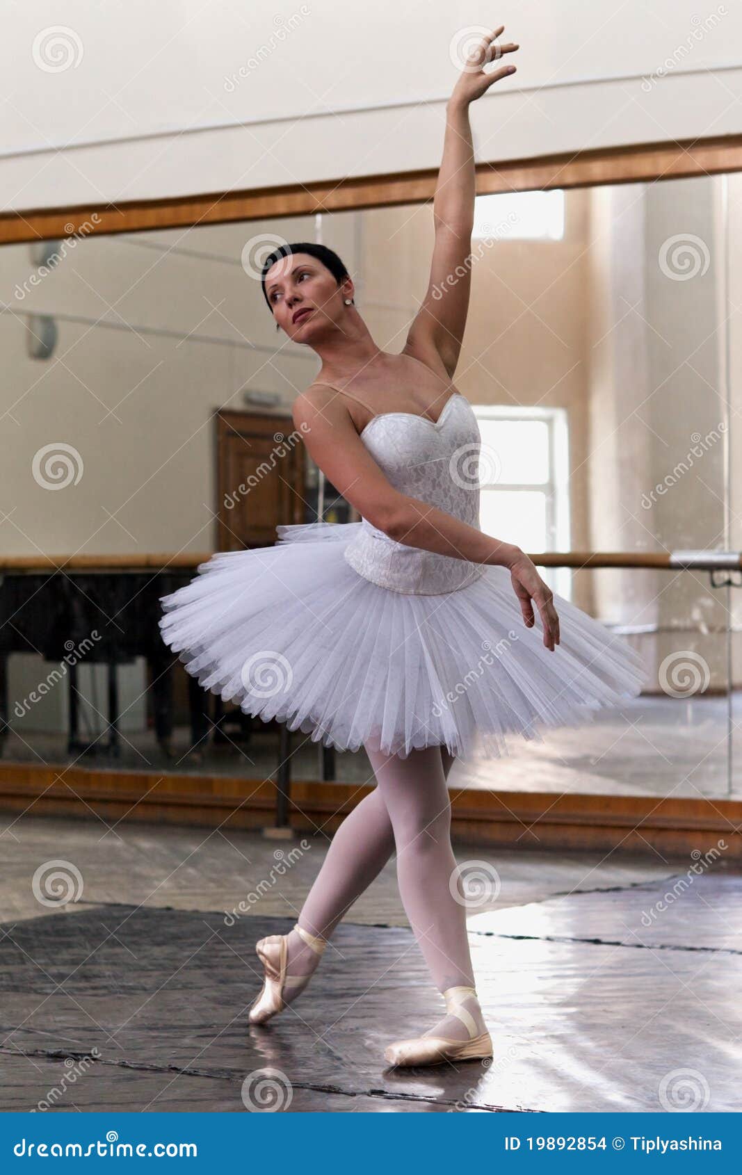 Portrait Training Ballerina Stock Photo - Image of pointes, dancer ...