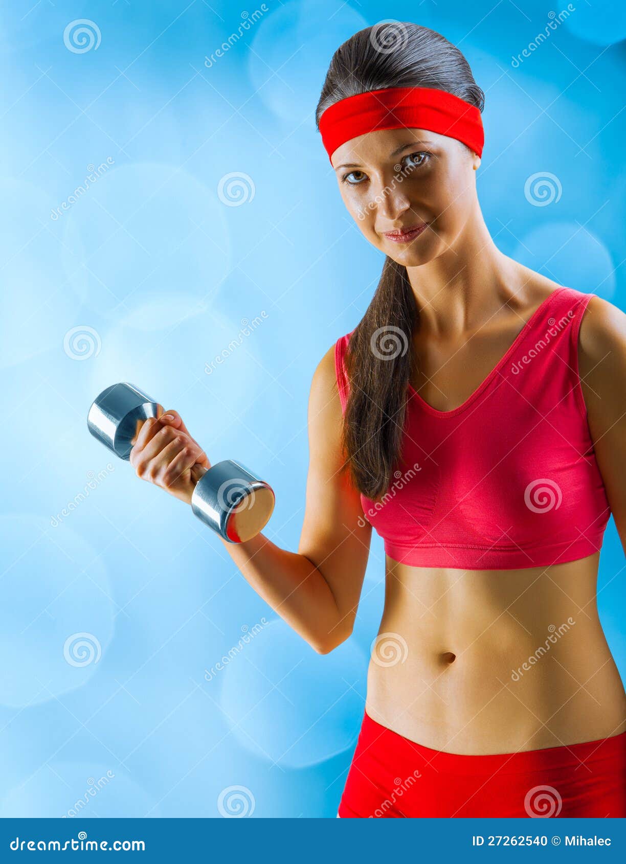 Portrait of a Training Girl Stock Photo - Image of health, lift: 27262540