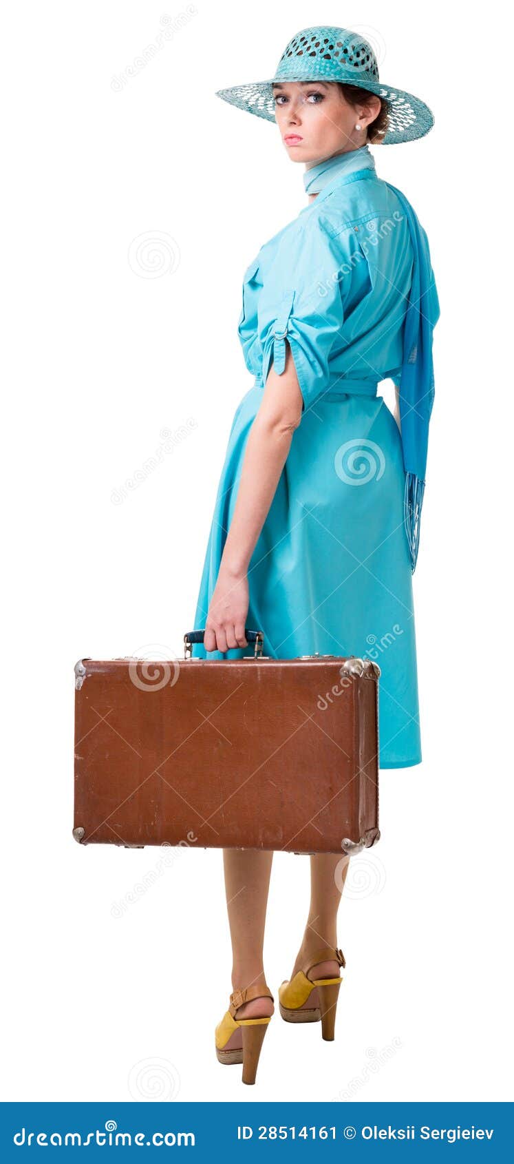 Portrait of a Traveler in a Retro Style Stock Image - Image of ...