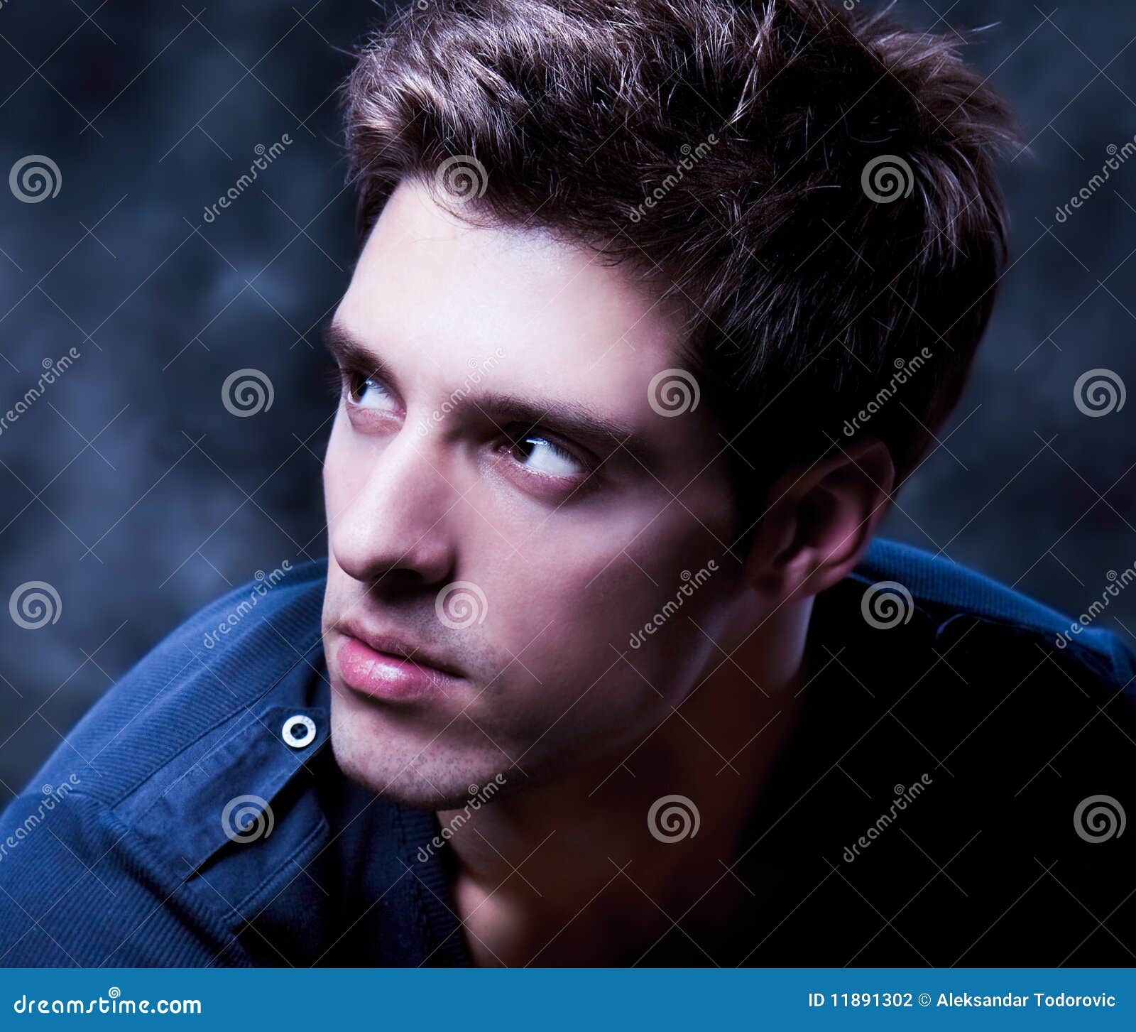 A Portrait about a Trendy Attractive Guy Stock Photo - Image of ...