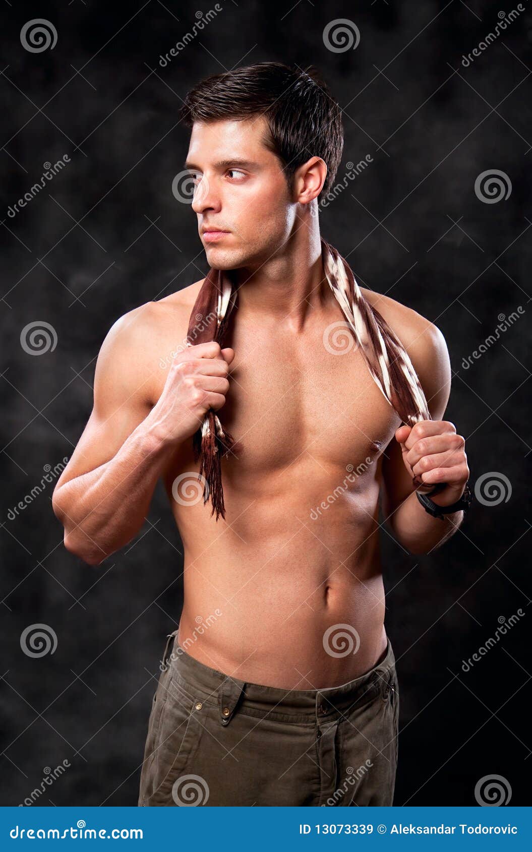 A Portrait about a Trendy Attractive Guy Stock Image - Image of looking ...