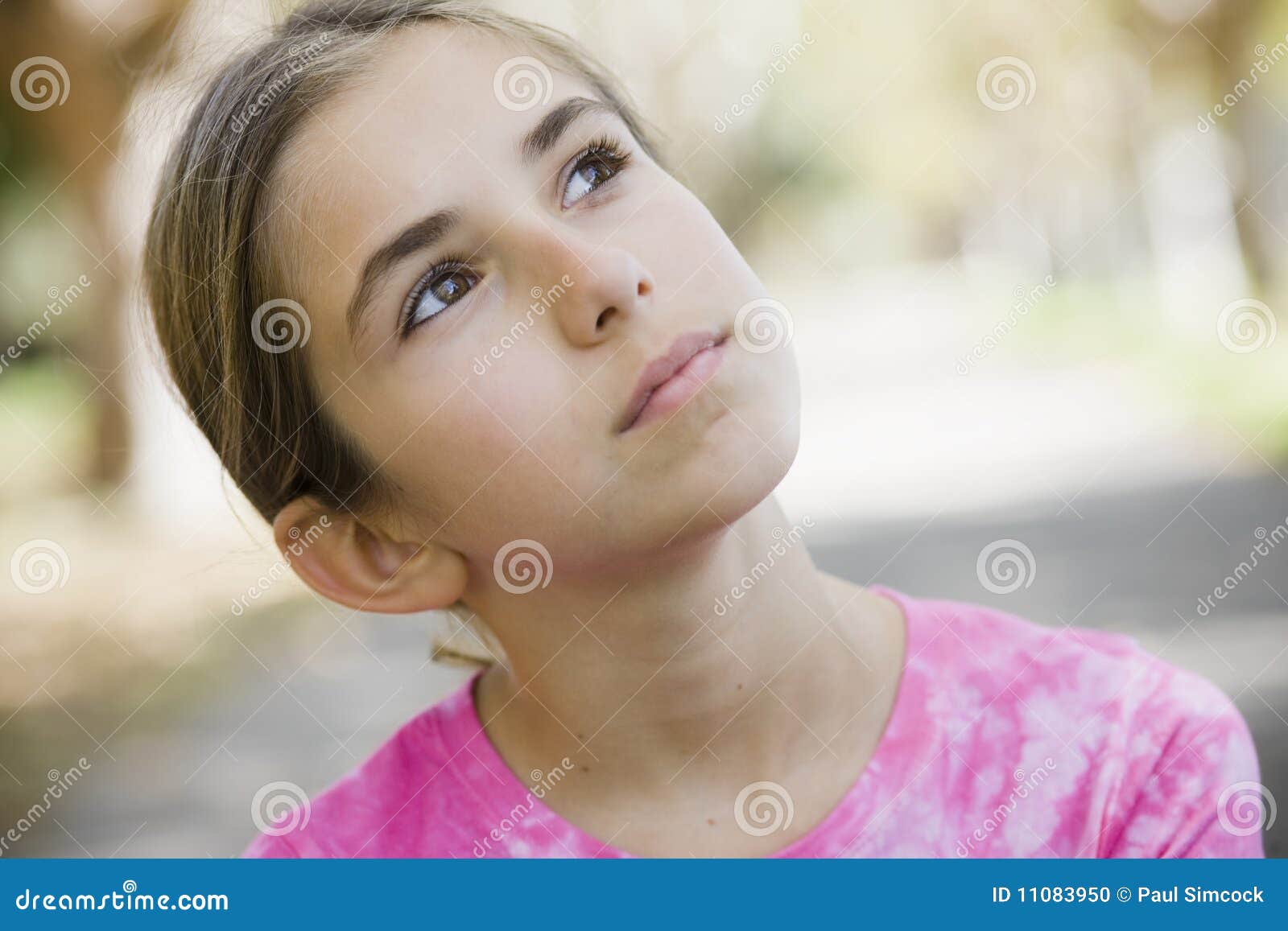 Portrait Of Tween Girl In Tree Royalty-Free Stock Photo | CartoonDealer ...