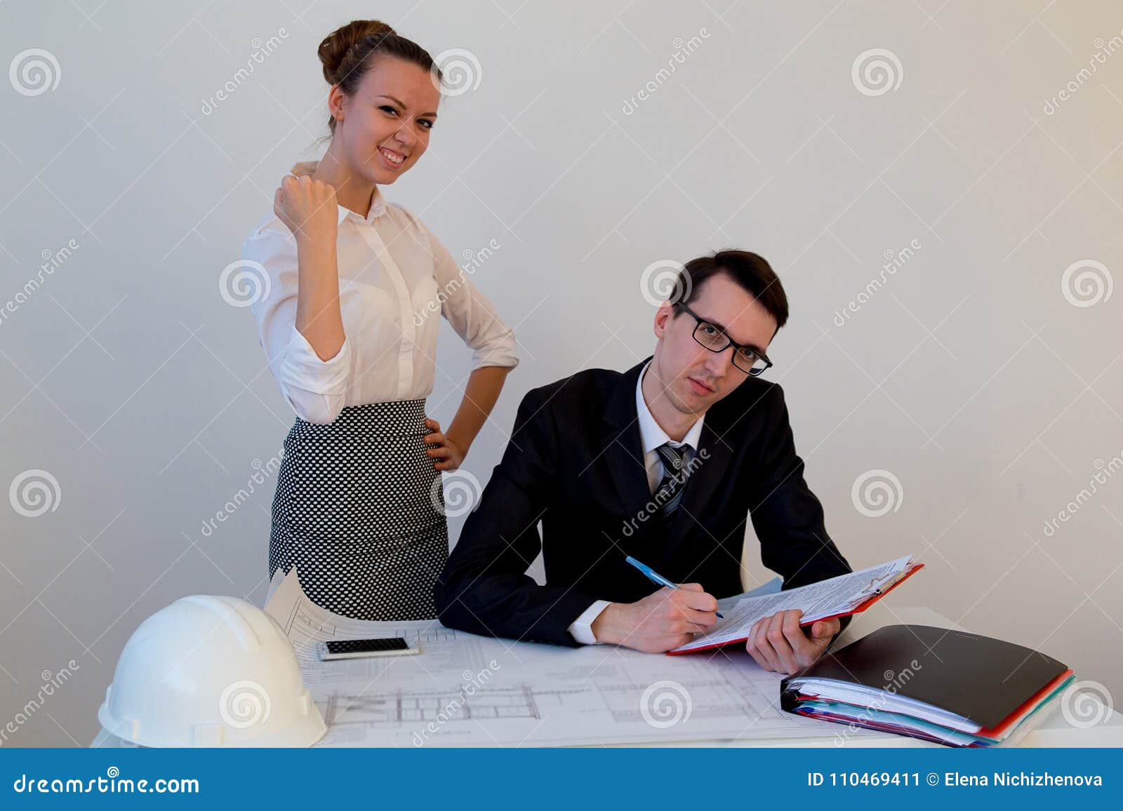 Architects Discussing Plans Stock Image - Image of creativity, engineer ...