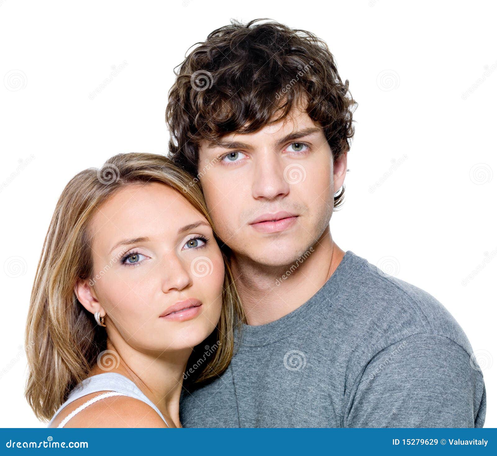 Portrait of Two Beautiful People Stock Image - Image of lovers ...