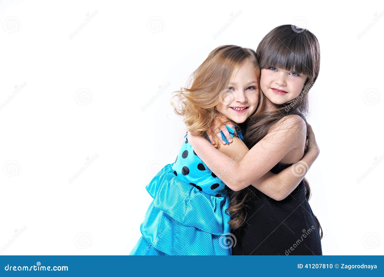 Portrait of Two Beautiful Young Girlfriends Stock Photo - Image of love ...