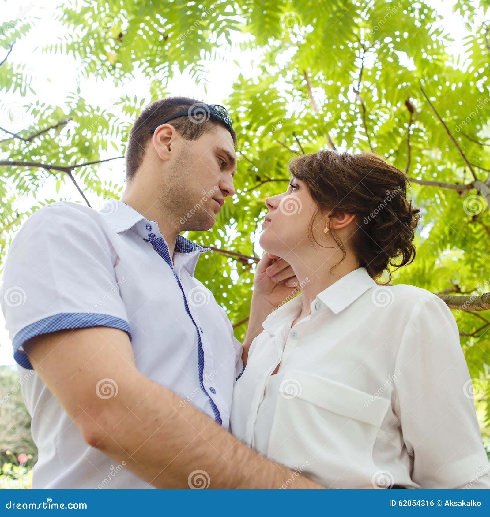 Portrait of Two Beautiful Young Lovers Stock Photo - Image of cheerful ...