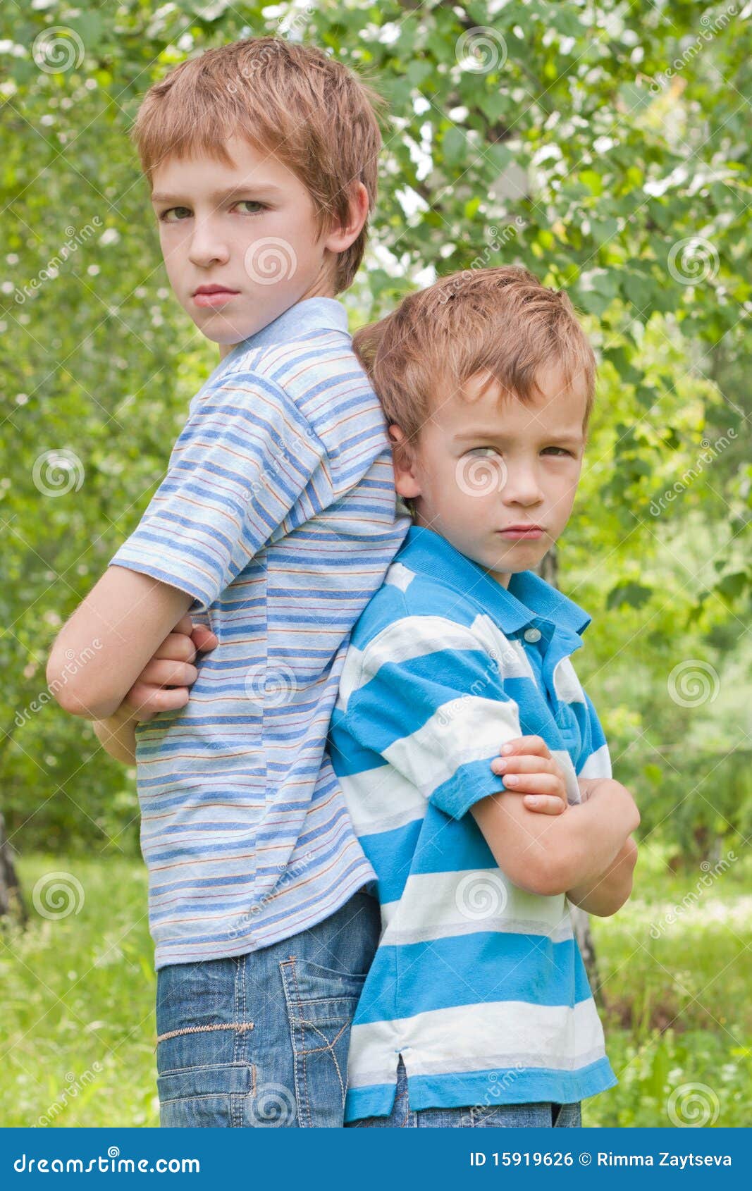 Portrait of two brothers. stock photo. Image of portrait - 15919626