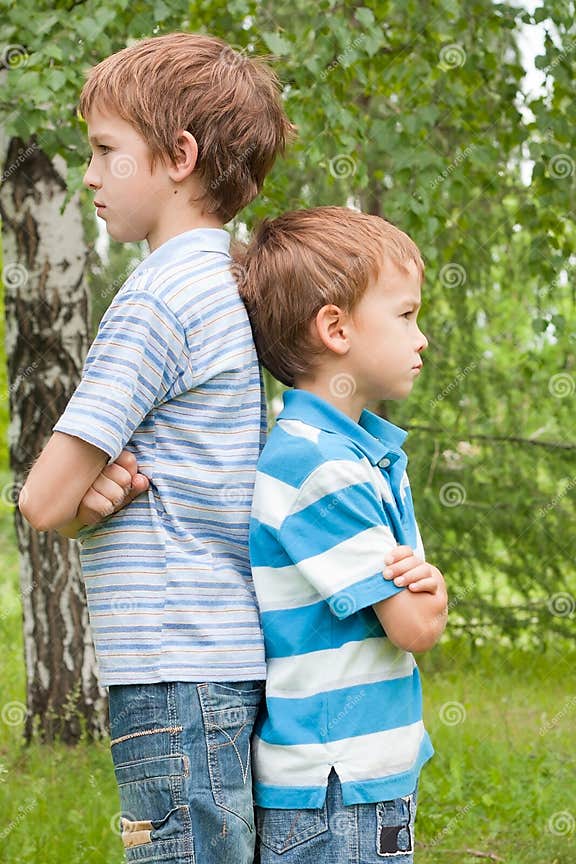 Portrait of two brothers. stock photo. Image of brother - 15919636