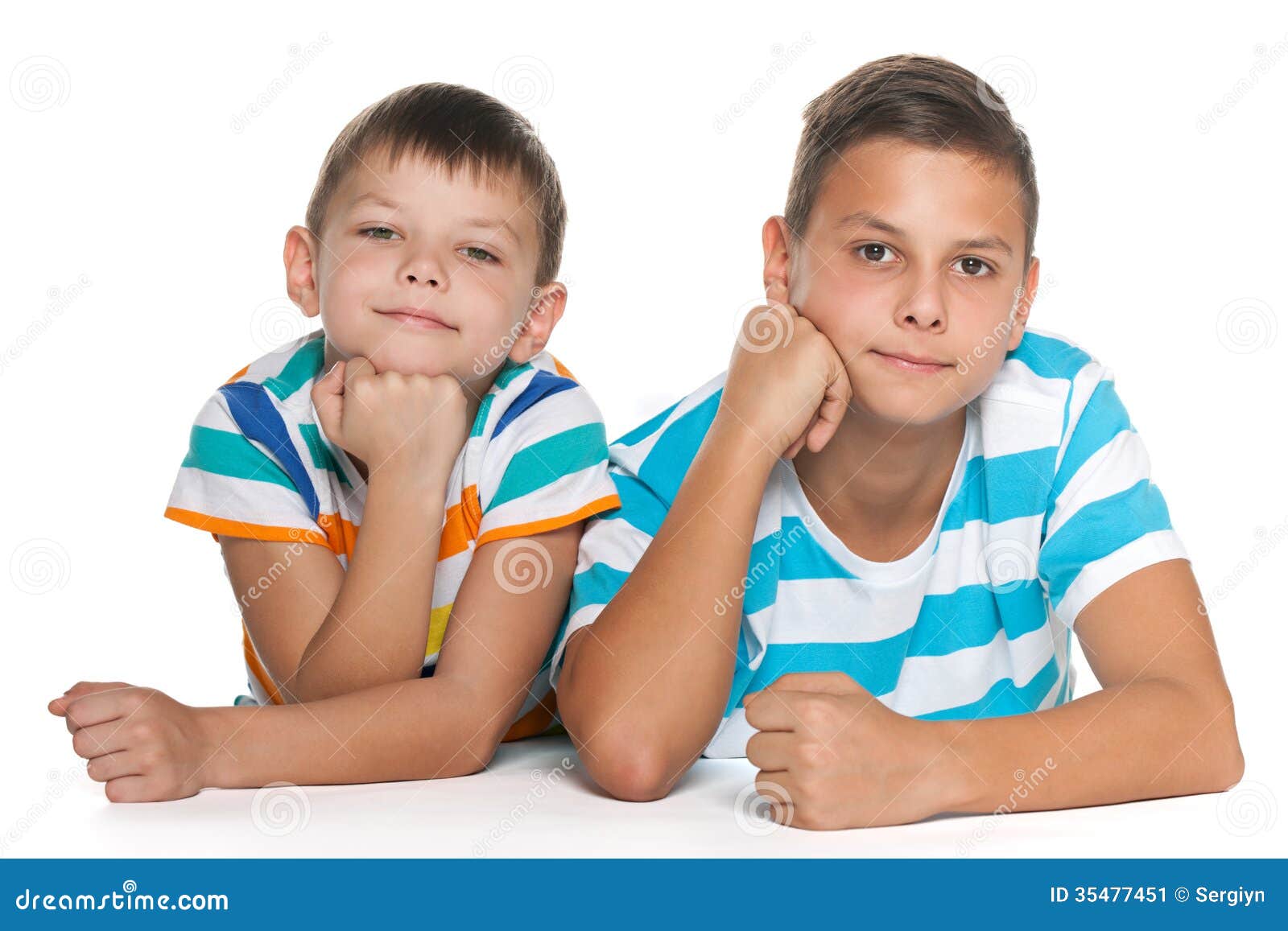 Portrait of two brothers stock image. Image of school - 35477451