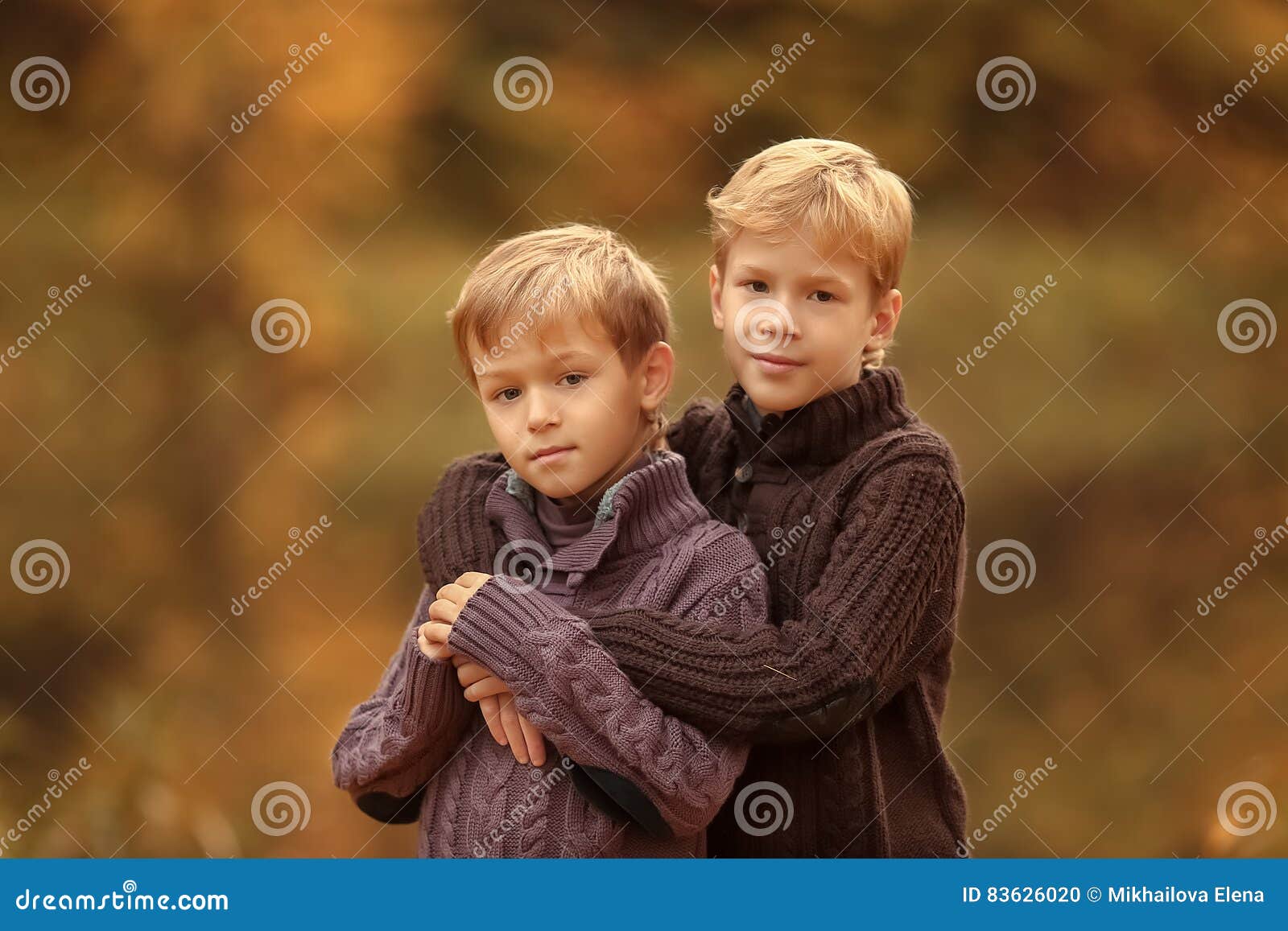 Portrait of two brothers stock photo. Image of beautiful - 83626020