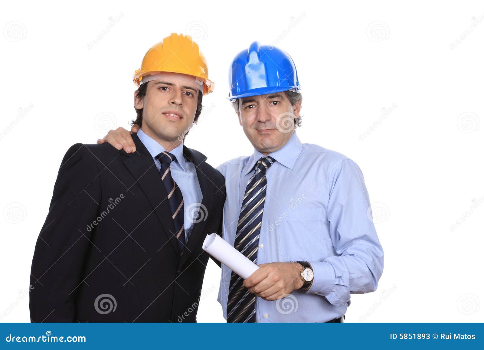 Portrait of Two Businessman on Agreement Stock Image - Image of close ...