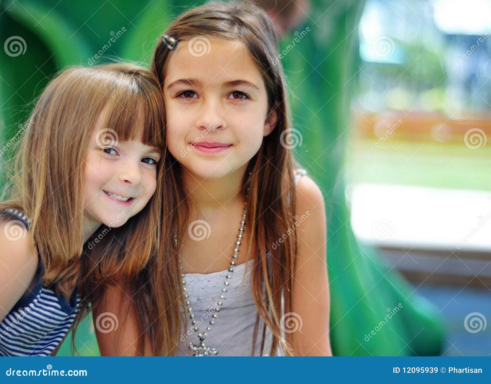 Portrait of Two Cute Children Stock Image - Image of children ...