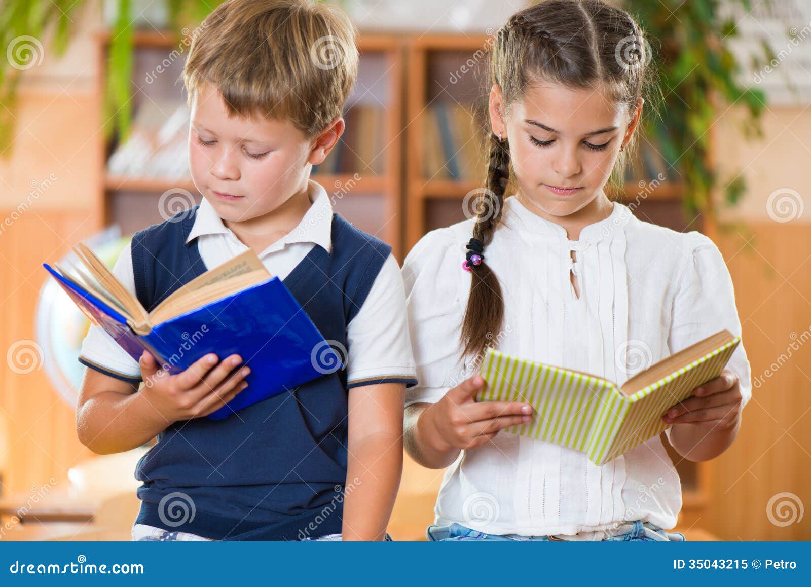 Portrait Of Diligent Girl Student University Or College With Col ...