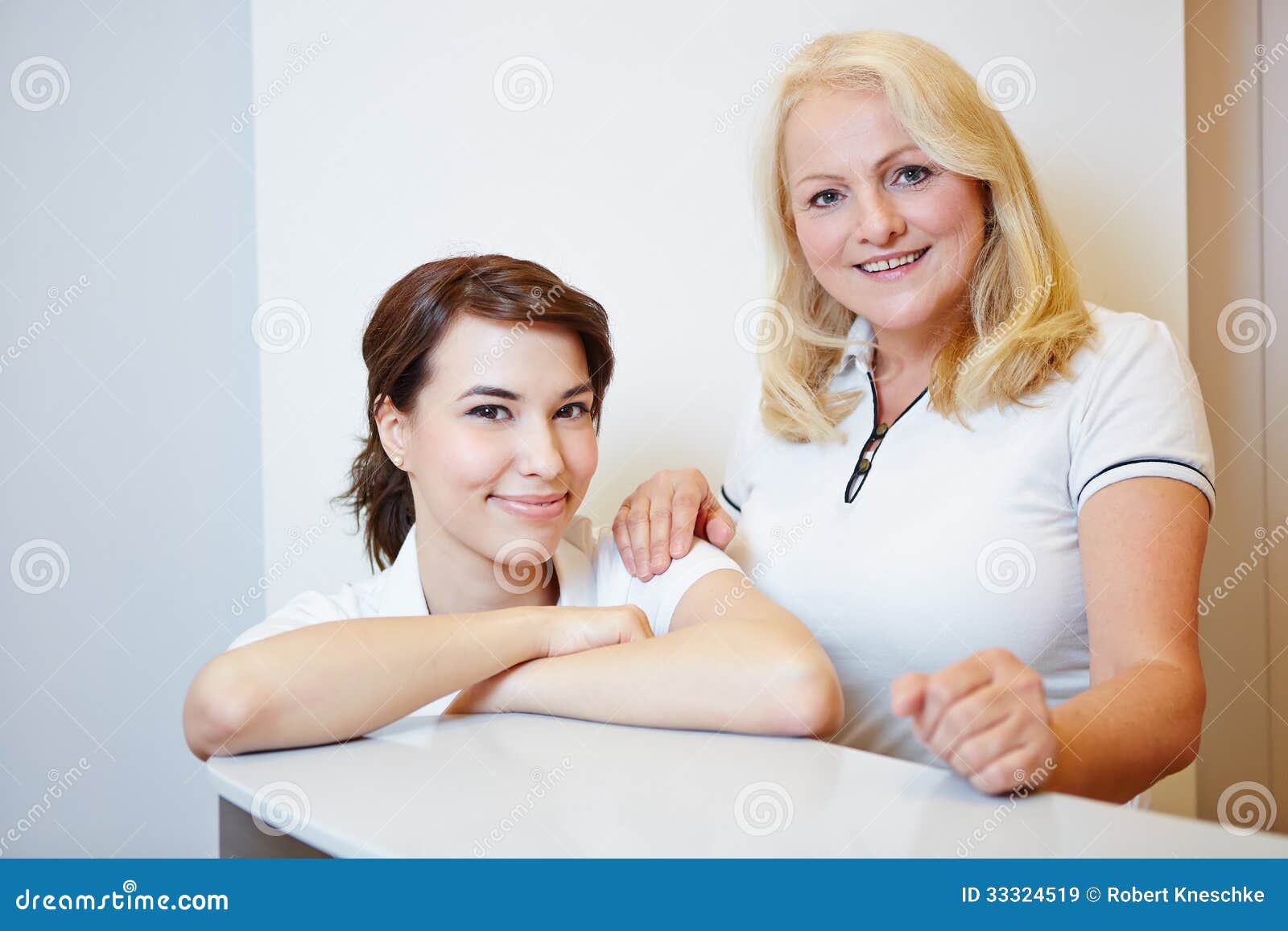 Portrait of Two Doctors Assistants Stock Image - Image of dental ...